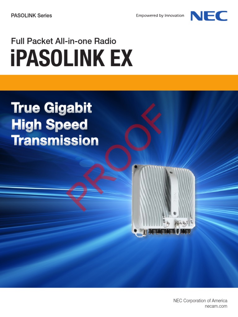 Ipasolink Ex Datasheet | PDF | Lte (Telecommunication) | Physical Layer Protocols