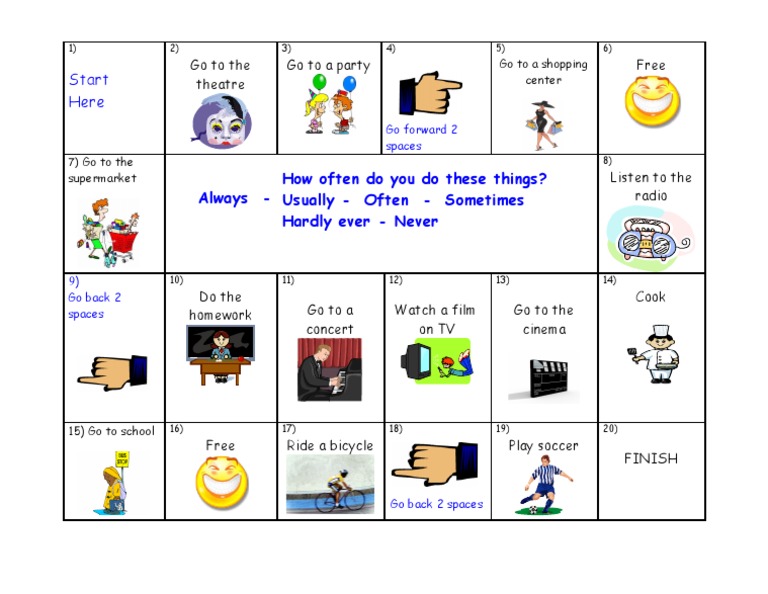 Daily Activities Game Instructions | PDF