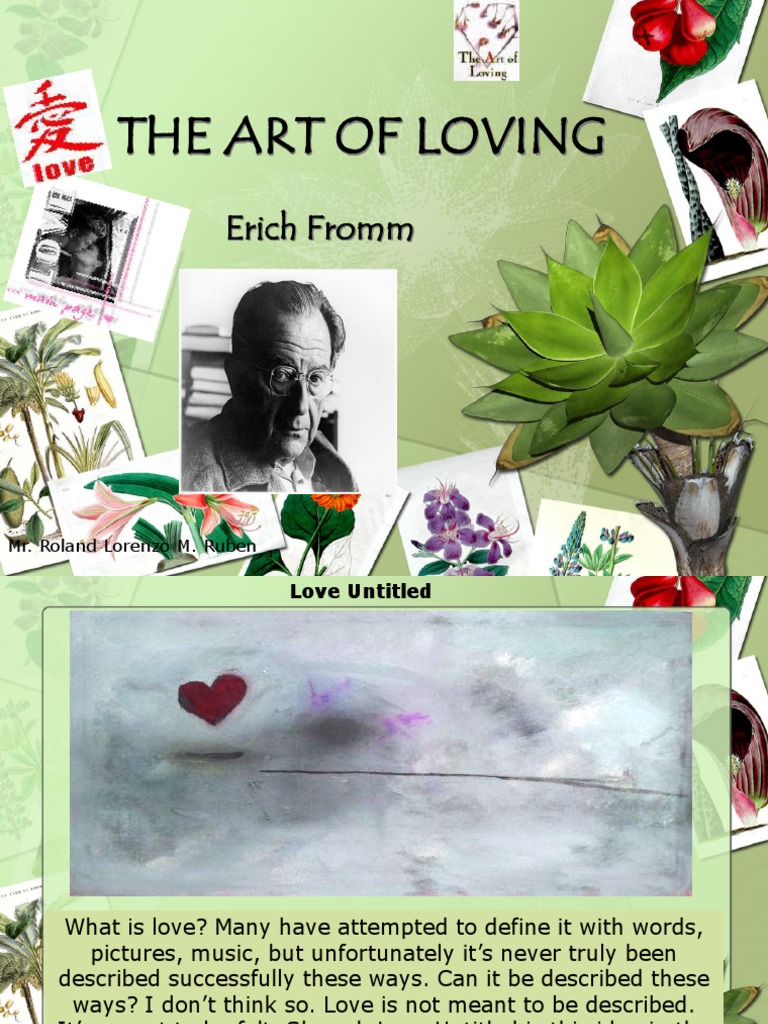 FROMM The Theory of Love | PDF | Erich Fromm | Psychoanalysis