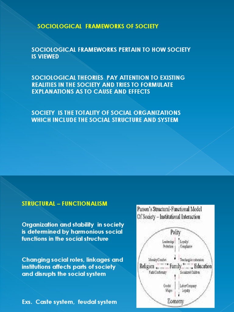 Sociological Frameworks of Society | PDF
