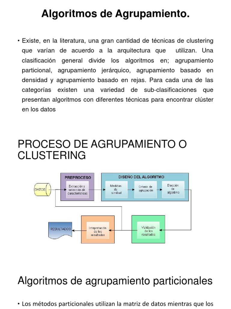 Algoritmos de Agrupamiento | PDF | Algoritmos | Grupo de computadoras