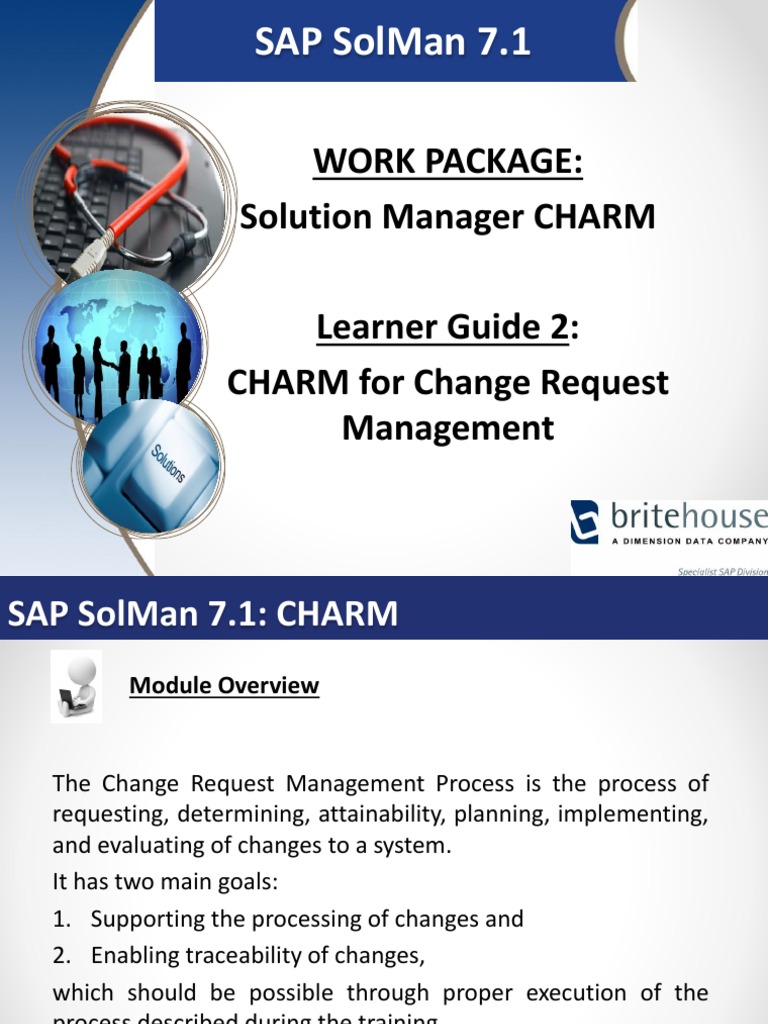 SAP Solman Learner Guide CHARM | PDF | Email | Hyperlink
