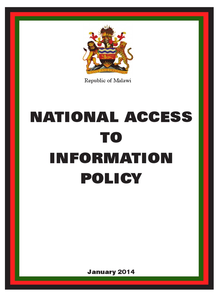 National Access To Information Policy | PDF | Freedom Of Information ...