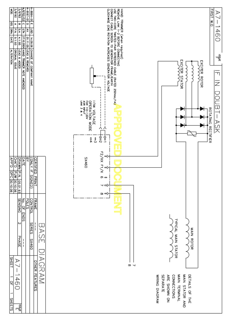 Newage Sx460 Voltage Regulator Wiring | PDF | Home & Garden