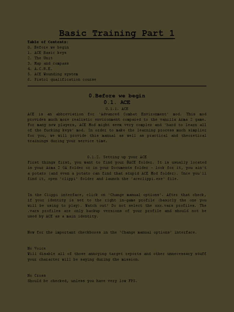 Basic Training Part 1 | PDF | Bleeding | Reconnaissance