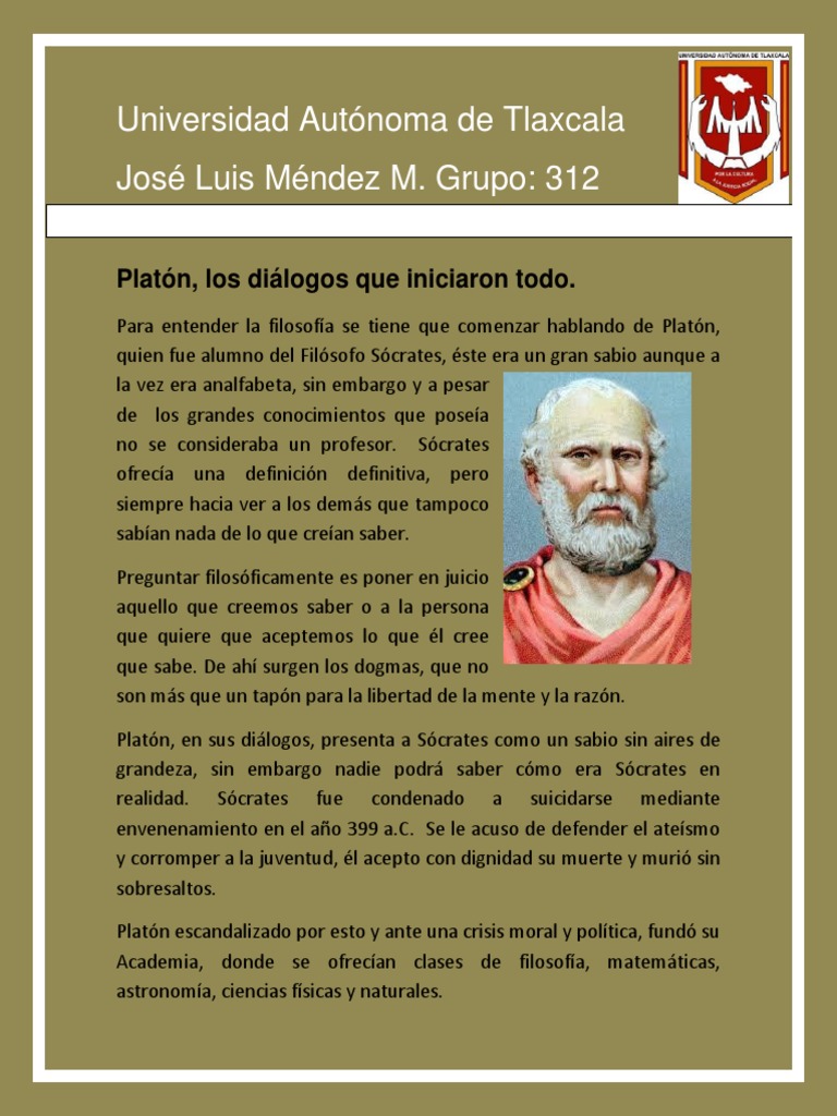 Los Dialogos de Platon | PDF | Platón | Sócrates
