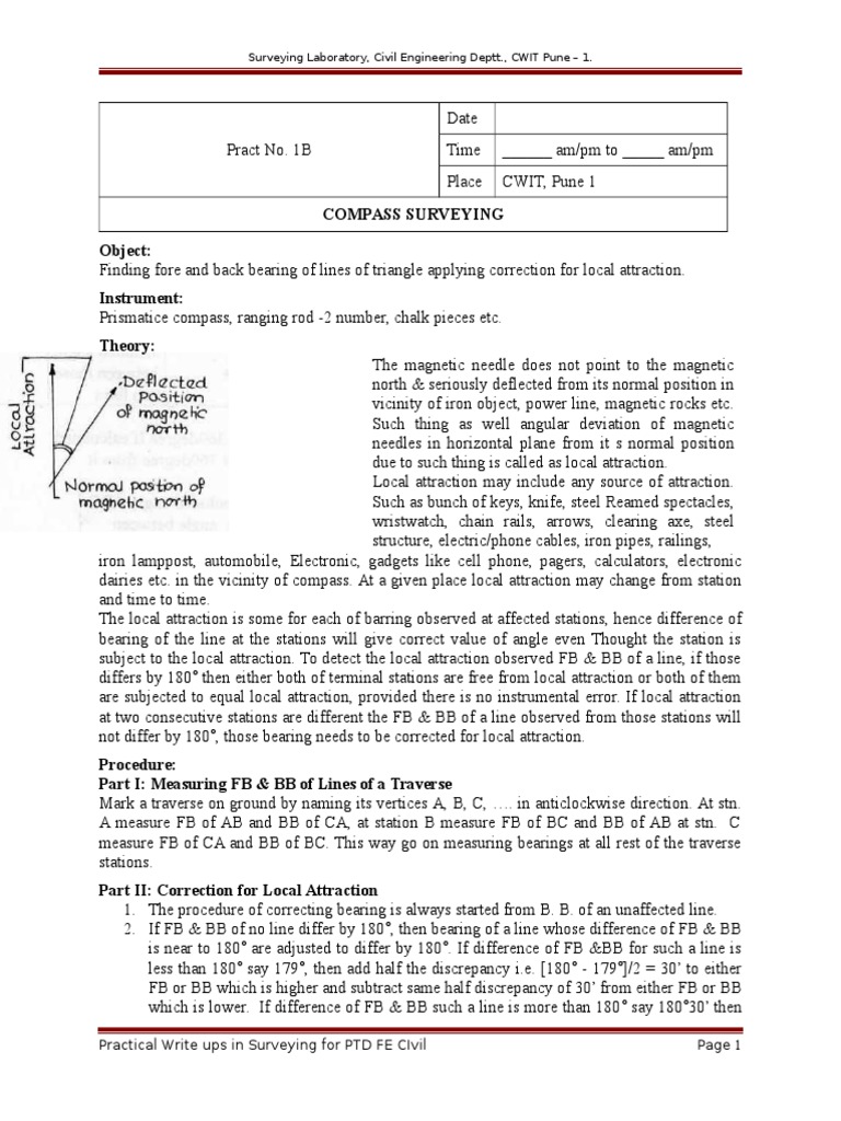 Pract 1B, Correcting For LA - 2102, 2103,2105-Final | PDF | Force | Electromagnetism