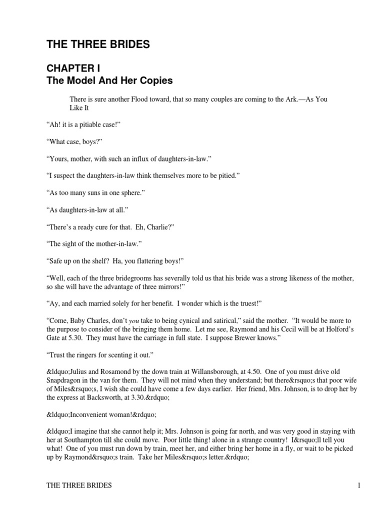 The Three Brides by Yonge, Charlotte Mary, 1823-1901 | PDF | Poetry ...