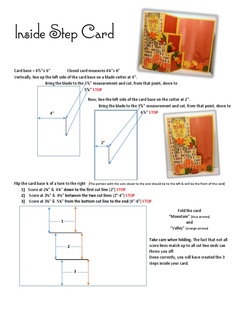 Inside Step Card - Instructions | PDF | Leisure