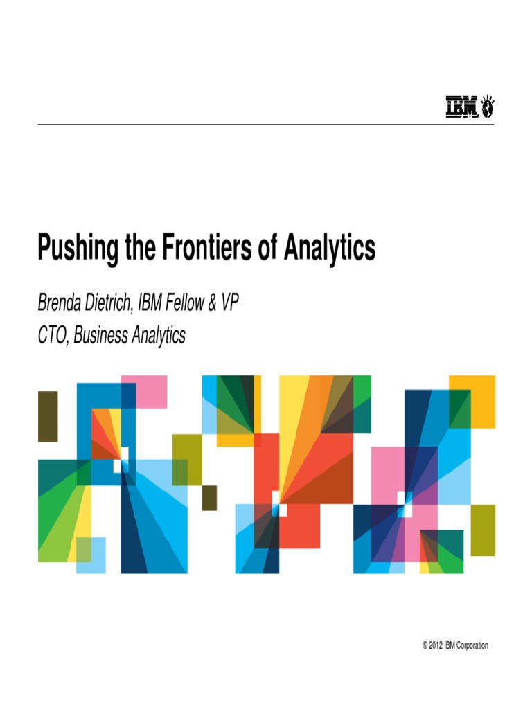 IBM Big Data Presentation | PDF | Analytics | Sensitivity Analysis