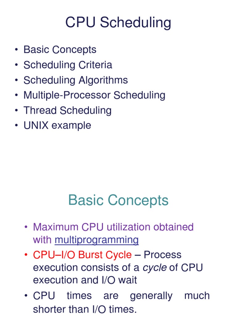 Operating System 5 | PDF | Scheduling (Computing) | Operating System Technology