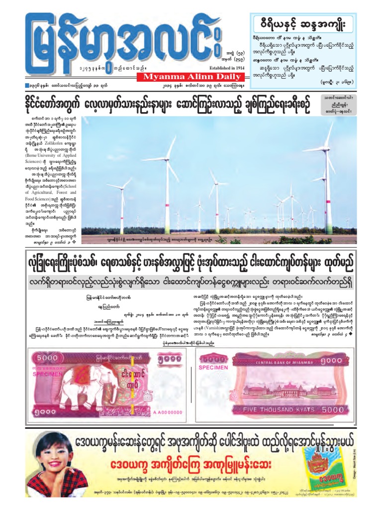 Myanma Alinn Daily Overview | PDF | Violence