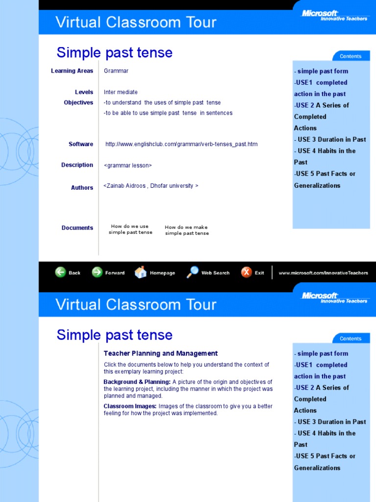 Understanding Simple Past Tense | PDF | Educational Assessment | Rubric ...