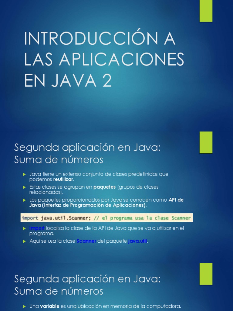 Introducción A Las Aplicaciones en Java 2 | PDF | Java (lenguaje de ...