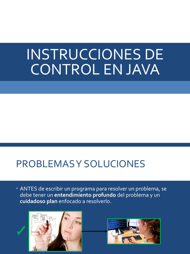 Instrucciones de Control en Java | PDF | Programa de computadora | Programación