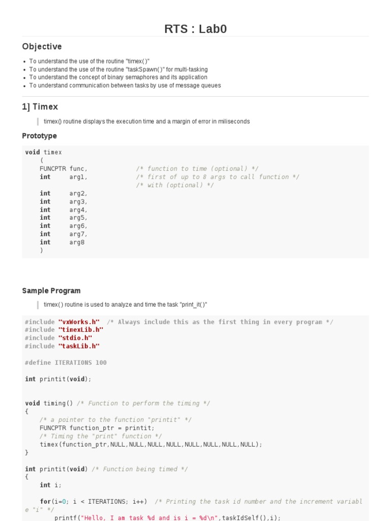 VxWorks - Get Started | PDF | Queue (Abstract Data Type) | Variable ...