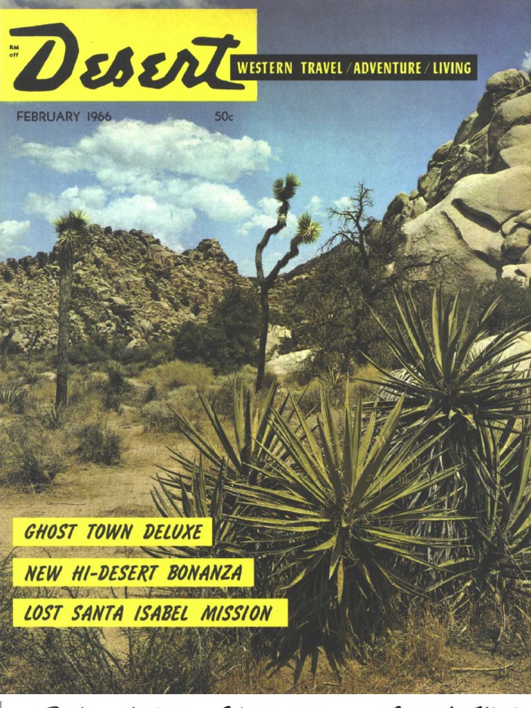 Desert Magazine 1966 February | PDF | Arizona | California