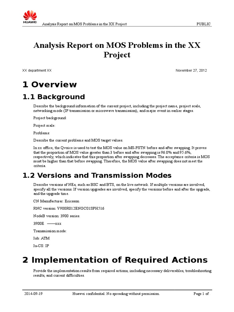 Analysis Report On MOS Problems in The XX Project | PDF | Electrical ...
