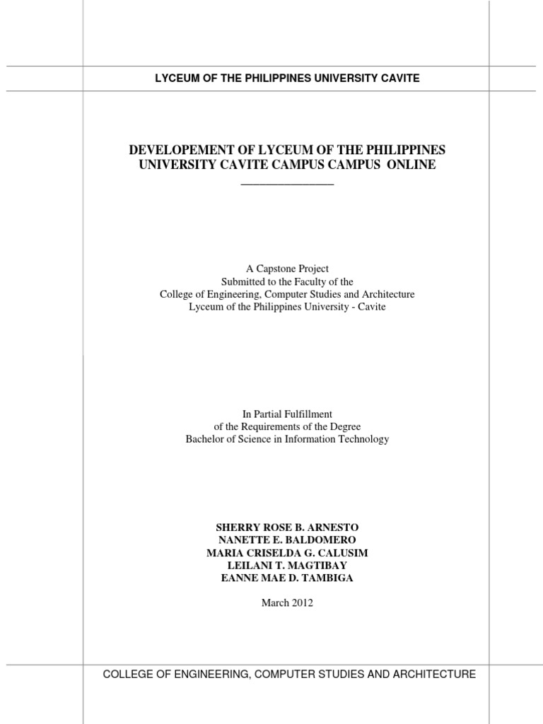 Capstone - Thesis Template | PDF | Thesis | Massachusetts Institute Of ...