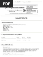 msds Pb(NO3)2 | Personal Protective Equipment | Fires