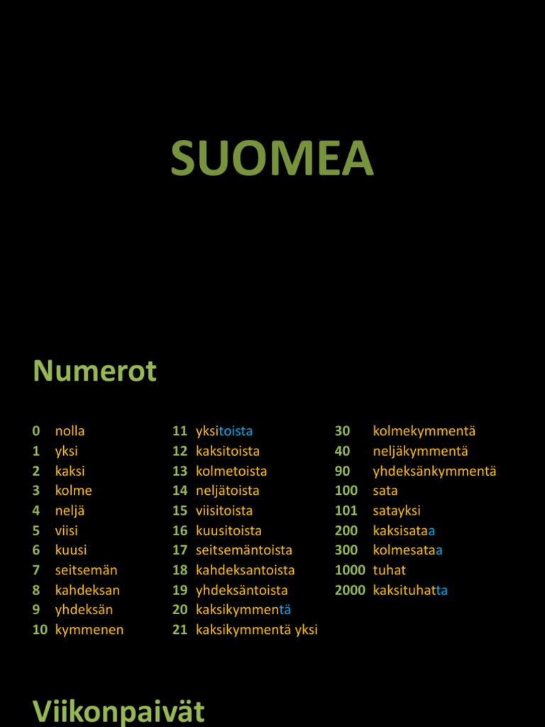 Finnish Language in Daily Communication | PDF