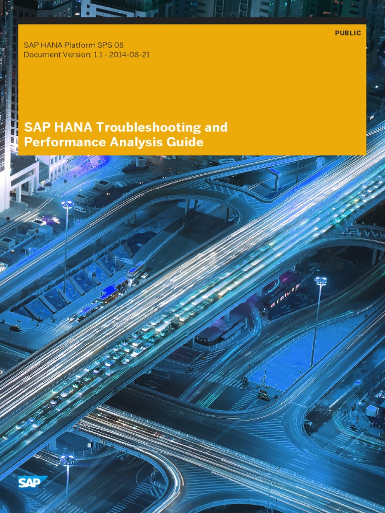 SAP HANA Troubleshooting and Performance Analysis Guide en | PDF | Databases | Thread (Computing)