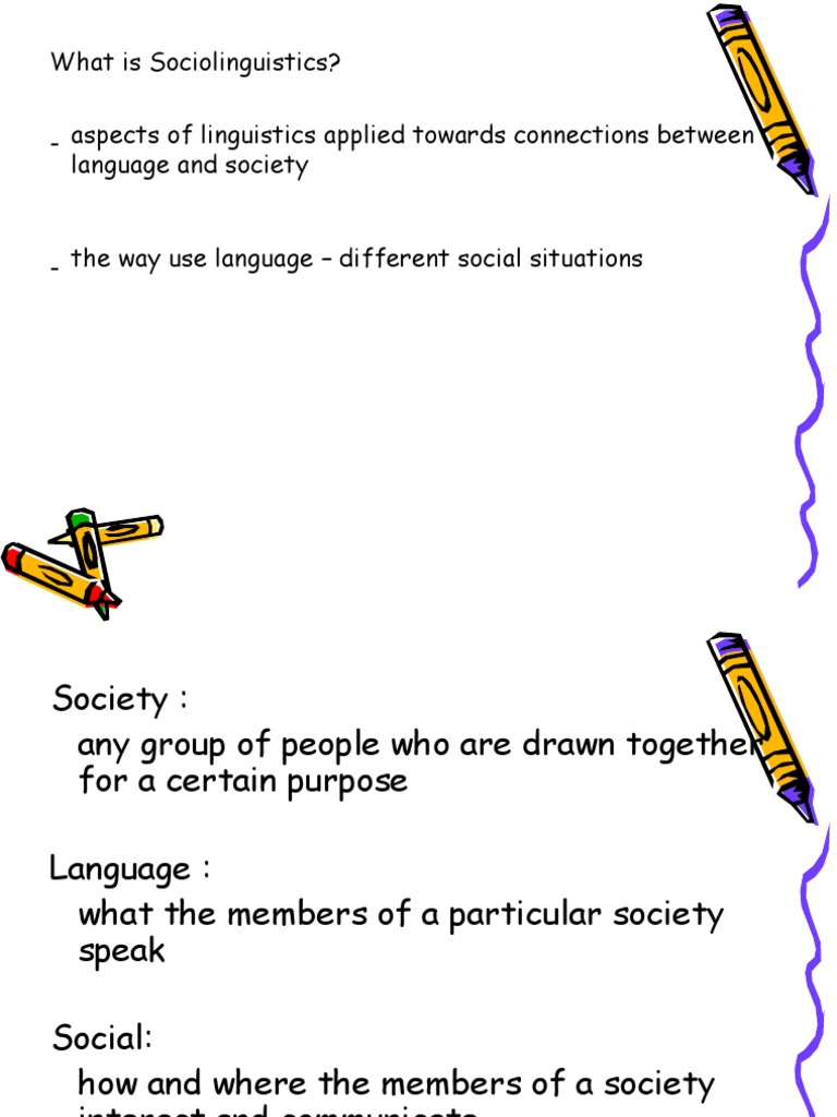 Sociolinguistics 1 - What Is Sociolinguistics | PDF | Sociolinguistics ...