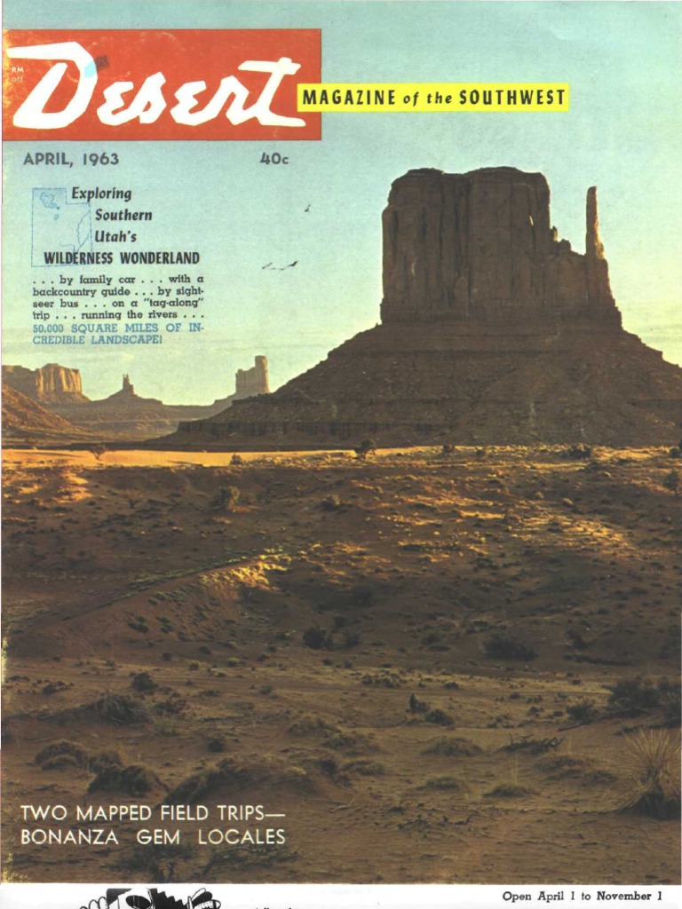 Desert Magazine 1963 April | PDF | Utah | Nature