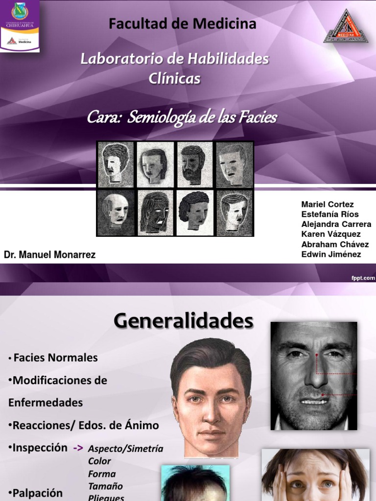 Tipos de Facies en Medicina | PDF | Cara | Anatomía humana
