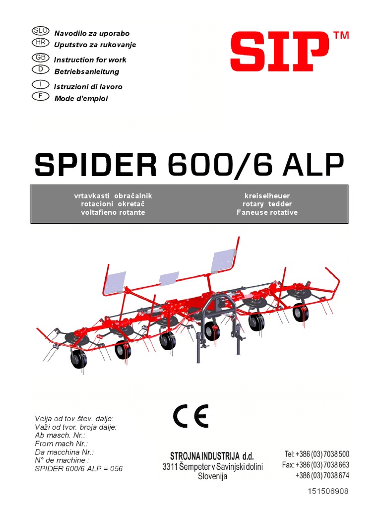 SIP Spider 600 | PDF