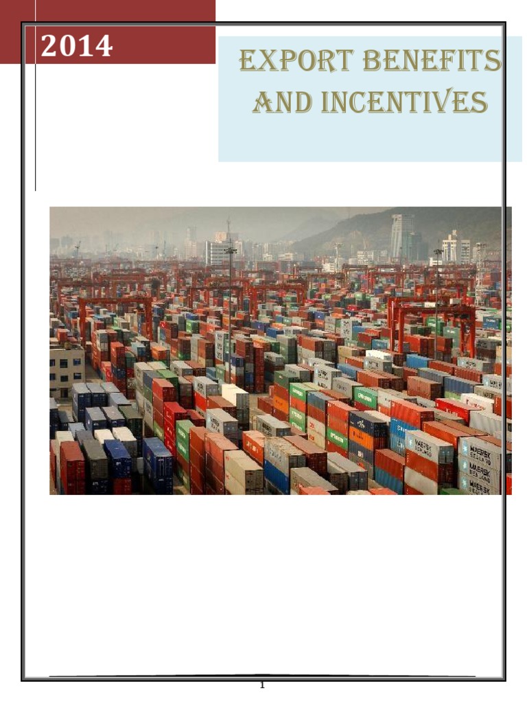International Marketing Export Incentives Final | PDF | Exports ...