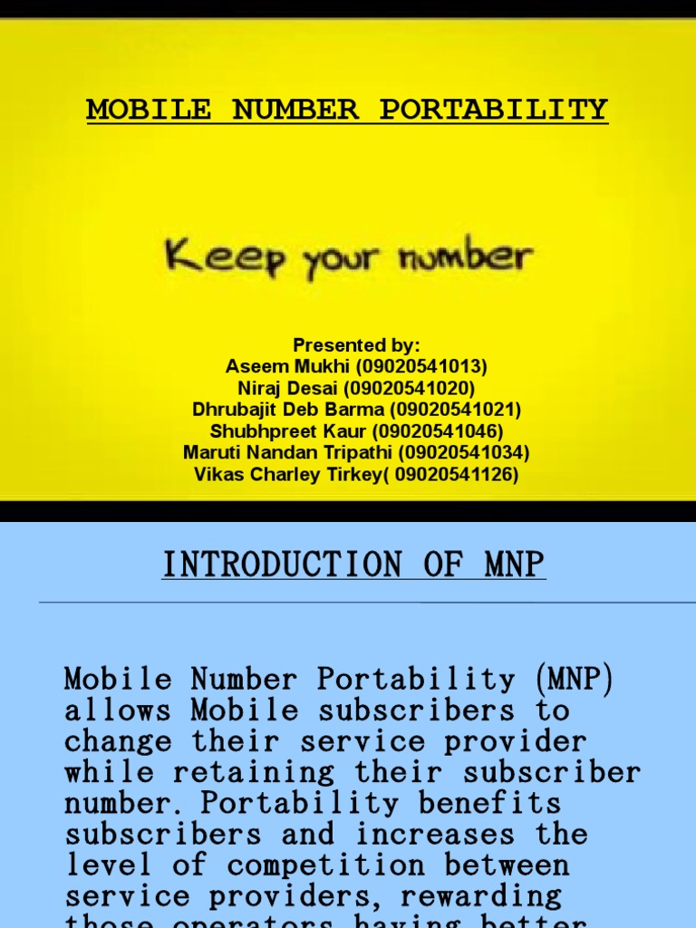 MNP in India | PDF | Telecommunications | Networks