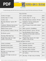 Activity to Steps Conversion Chart | PDF | Swimming | Sports
