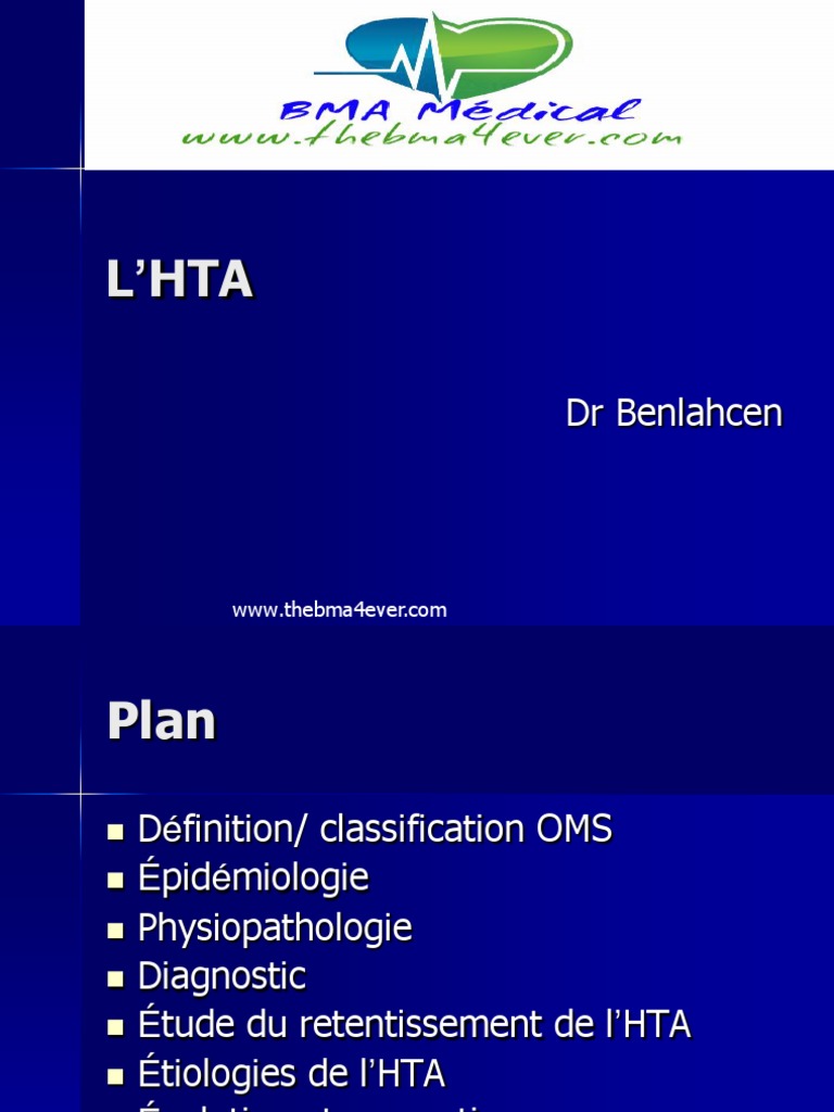 HTA | PDF | Hypertension artérielle | Spécialités médicales