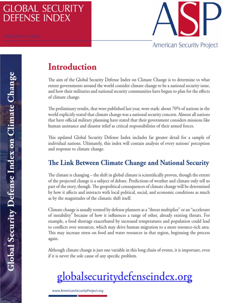 Global Security Defense Index On Climate Change - Intro 2014 | PDF ...