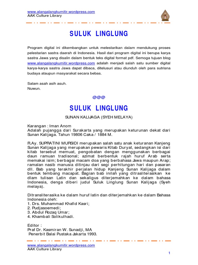 Suluk Linglung | PDF