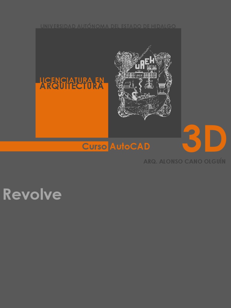 AutoCAD 3D - Revolve | PDF