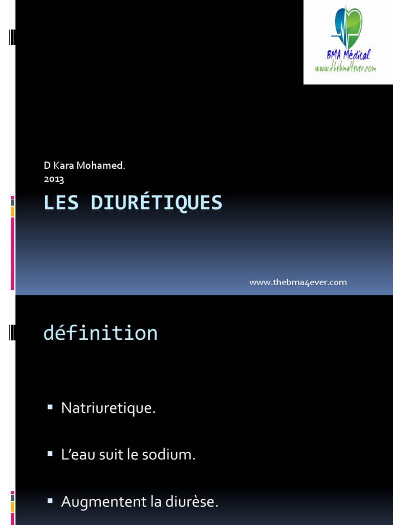 Les Diurétiques | PDF | Médecine clinique | Médecine