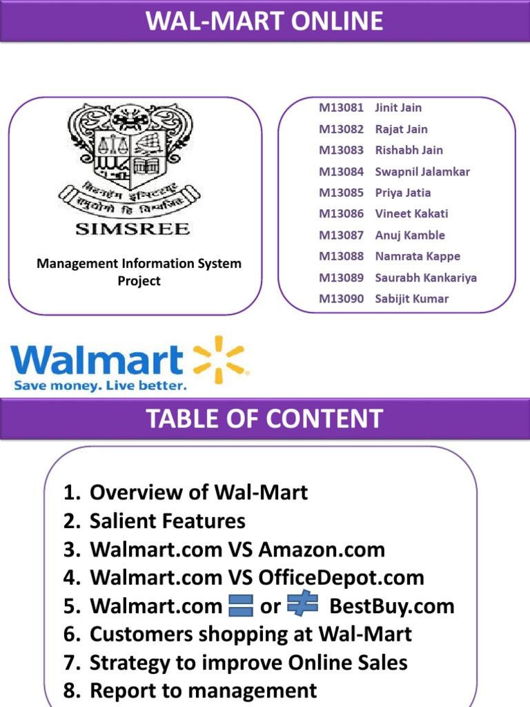 Case Study On Walmart | PDF | Walmart | Grocery Store