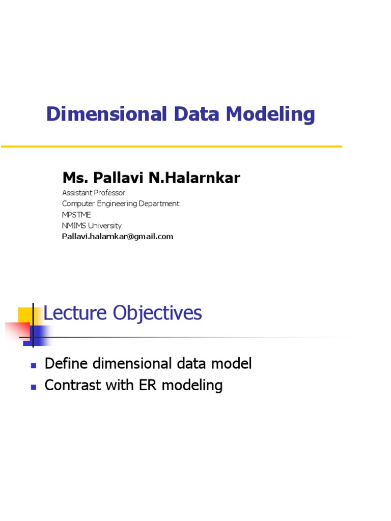 Dimensional Data Modeling - Lecture3 | PDF | Data Warehouse | Data ...