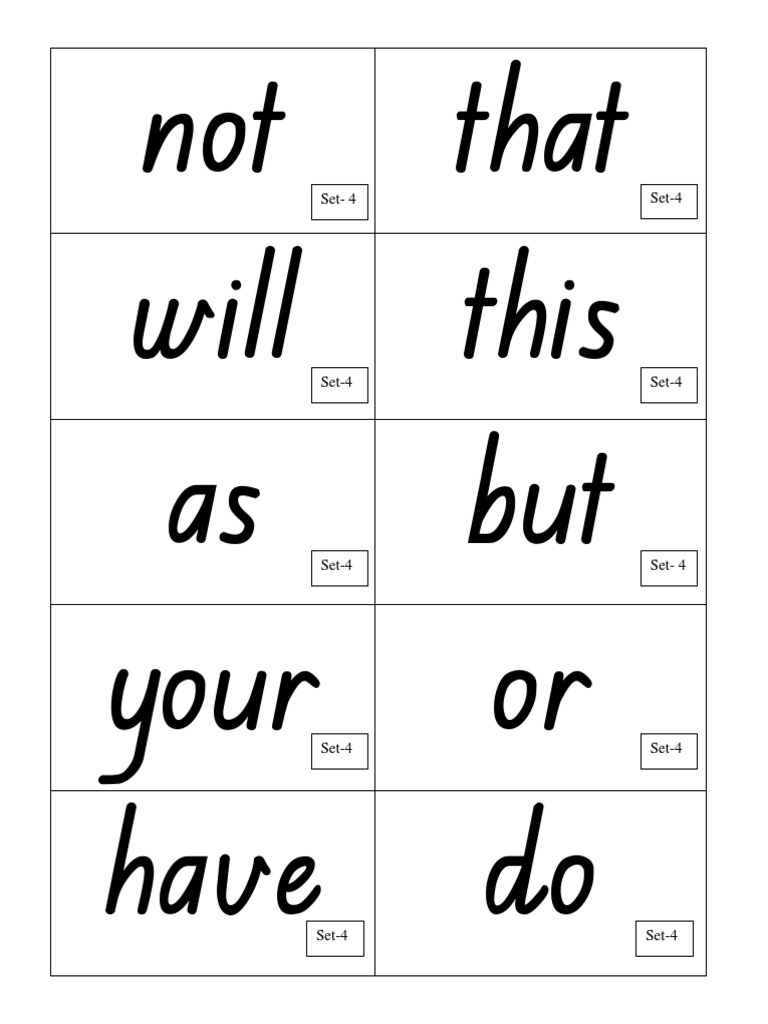 Not That Will This As But Your or Have Do: Set-4 Set-4 | PDF