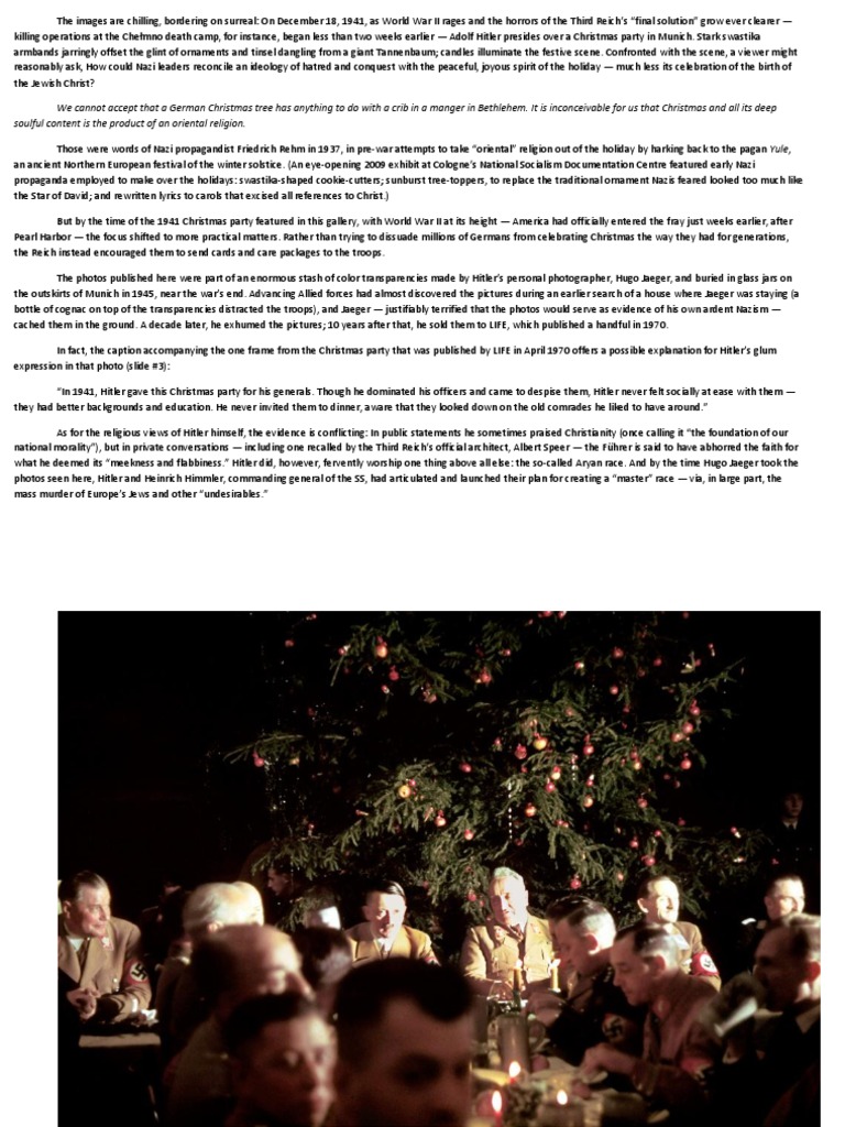 1941-Hitler's Christmas Party | PDF | Christmas | Nazi Germany