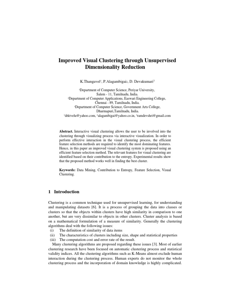 Improved Visual Final Version New | PDF | Cluster Analysis | Cybernetics