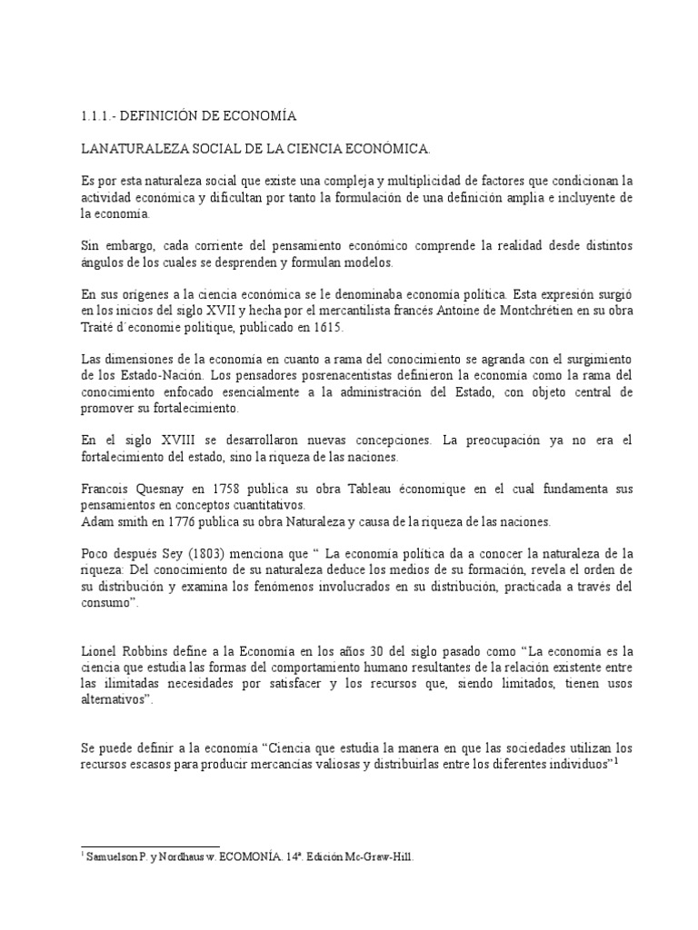 Samuelson P. y Nordhaus W. ECOMONÍA. 14 . Edición Mc-Graw-Hill | PDF ...