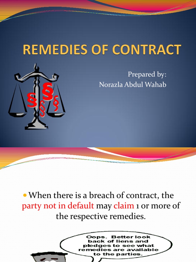 Remedies | PDF | Specific Performance | Damages