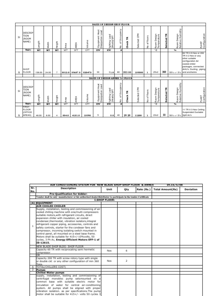Mechanical Design Basis for a 138m x 24m x 7m Shop Floor and 48m x 8m x ...