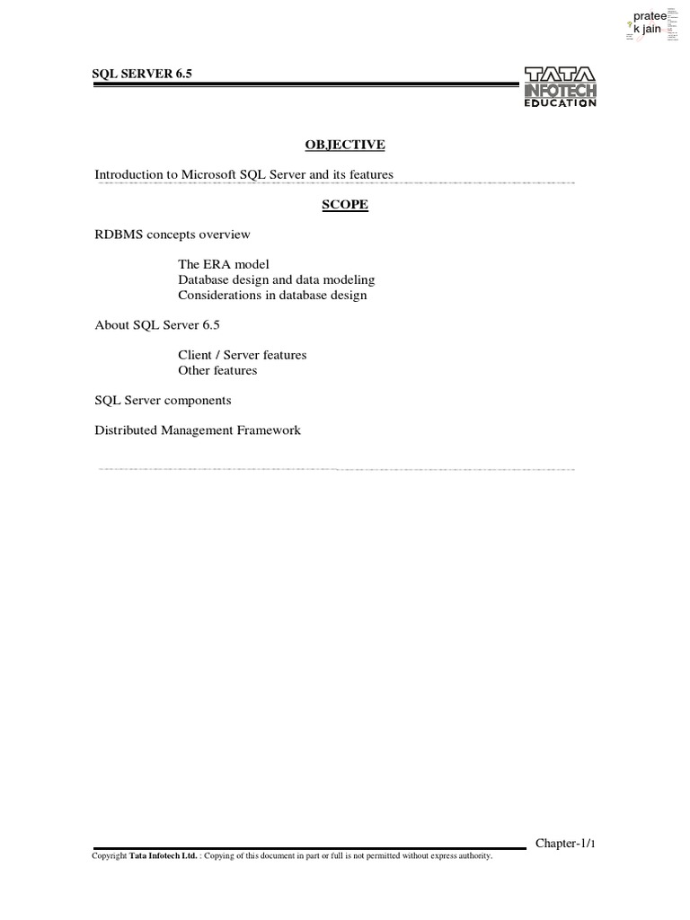 Introduction To Microsoft SQL Server and Its Features | PDF | Microsoft ...