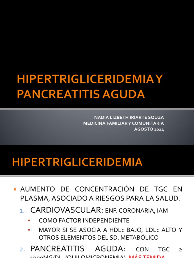 Hipertrigliceridemia Severa | PDF | Diabetes mellitus | Especialidades ...