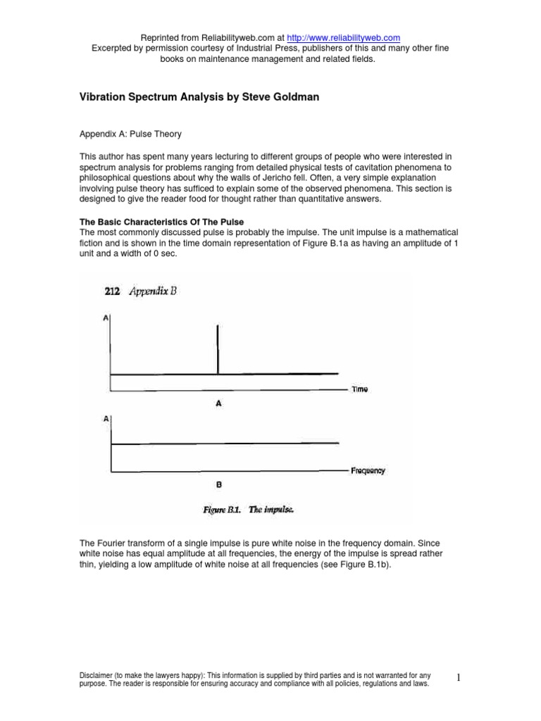 Frequency Analysis Vibration Spectrum Analysis Steve Goldman | PDF ...