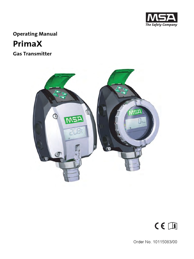 PrimaX Gas Transmitter Manual | PDF | Chlorine | Relay